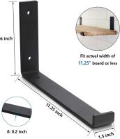 China Create Sturdy DIY Floating Shelves with 5mm Thick L Brackets from Furniture Hardware for sale