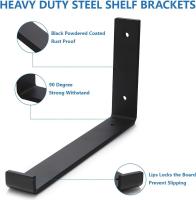 China Create Sturdy DIY Floating Shelves with 5mm Thick L Brackets from Furniture Hardware for sale
