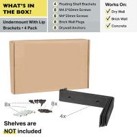 China Create Sturdy DIY Floating Shelves with 5mm Thick L Brackets from Furniture Hardware for sale