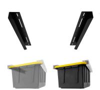 China Standard Overhead Garage Storage Rack with Zinc Plating and Adjustable Width Brackets for sale