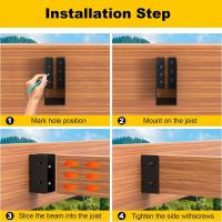 China Swing Function Concealed Joist Hangers for Face Mounting of Wood Rail and Steel Plate for sale