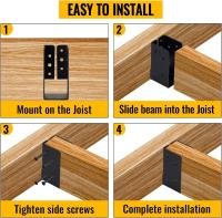 China Swing Function Concealed Joist Hangers for Face Mounting of Wood Rail and Steel Plate for sale