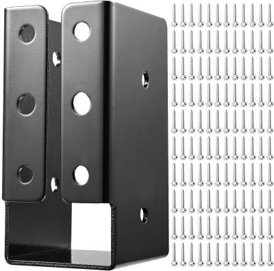 China Steel Powder Coated Concealed Joist Hanger for Outdoor Deck Wood Railing and Fence for sale
