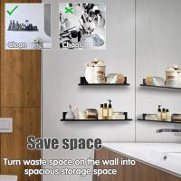 China Space-saving Wall Mounted Bathroom Shelves for Storage or Display Strong and Stable for sale