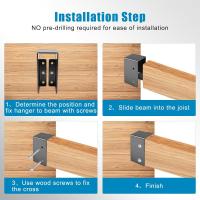 China Steel Powder Coated Concealed Joist Hanger for Outdoor Deck Wood Railing and Fence for sale
