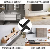 China Standard L-shaped Steel Cabinet Shelf Support Invisible Hanging Code Bracket for Kitchen Cabinet for sale