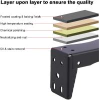 China Standard L-shaped Steel Cabinet Shelf Support Invisible Hanging Code Bracket for Kitchen Cabinet for sale