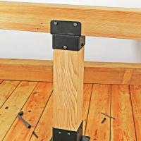 China Wood Terrace Beams Support Bracket for Deck Railing Handrail Post Base on Outdoor Deck for sale