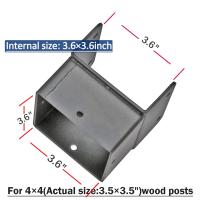 China Wood Terrace Beams Support Bracket for Deck Railing Handrail Post Base on Outdoor Deck for sale