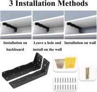 China Customized Logo Print Heavy Duty Folding Shelf Bracket for TV Cabinet Easy to Install for sale
