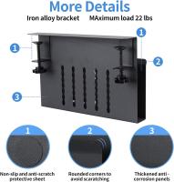 China Desk Side Storage 1mm Thickness Under Steel Hanging Organizer for Office Organization for sale