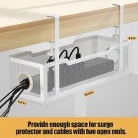 China Office Electric Wire Organizer Tray No Drill Mesh Desk Cable Tray for Cable Management for sale