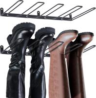 China Powder Coated Boot Hanger 2 Pack Wall Mount Shoe Rack for Heavy Duty Cowboy Boot Rack for sale