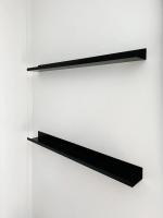 China Triangle Bracket Metal Wall Mounted Shelf for Kitchen or Bedroom Storage Square Ledge for sale