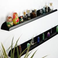 China Scallop Book Shelf Nursery Shelf Children's Book Storage Rack Metal Picture Ledge Shelf for sale