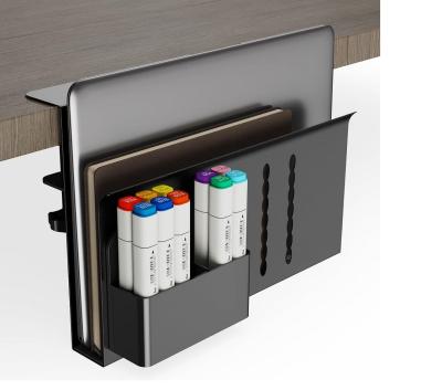 China Customized Packing Desk Organization with Magnetic Pen Holder Under Desk Laptop Holder for sale
