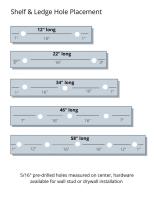 China Versatile Floating Metal Picture Ledge Rack with Lip and Customizable Size Options for sale