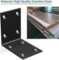 China Black Steel Corner Bracket Metal Angle Corner Bracket for Furniture L Shape 90 Degree for sale