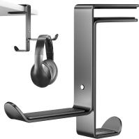 China Headset Holder with Cable Organizer Adjustable Metal Headphone Stand Customized Logo for sale