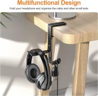 China Powder Coated Multifunctional Headphone Stand with Custom Logo and Adjustable Stand for sale