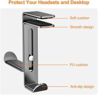 China Powder Coated Multifunctional Headphone Stand with Custom Logo and Adjustable Stand for sale