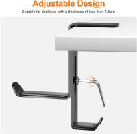 China Powder Coated Multifunctional Headphone Stand with Custom Logo and Adjustable Stand for sale