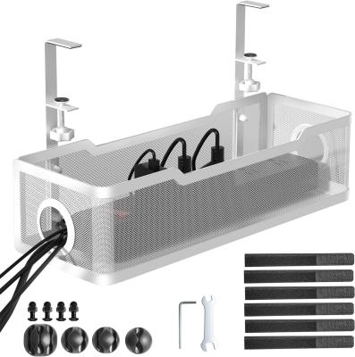 China Under Desk Cable Management Tray and Clamp Mount The Perfect Solution for Wire Clutter for sale