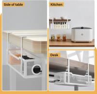 China Under Desk Cable Management Tray and Clamp Mount The Perfect Solution for Wire Clutter for sale