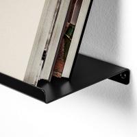 China Black White Floating Shelves for Bedroom Living Room Bathroom Kitchen Customized Logo for sale