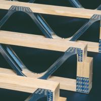 China Floor Flat Roof Metal Web I Joists ISO9001 Rohs CE 16949 Silver Easi-Joist Connector for sale