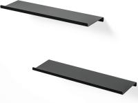 China Black White Floating Shelves for Bedroom Living Room Bathroom Kitchen Customized Logo for sale