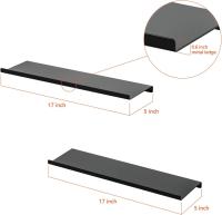 China Black White Floating Shelves for Bedroom Living Room Bathroom Kitchen Customized Logo for sale