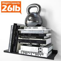 China Black White Floating Shelves for Bedroom Living Room Bathroom Kitchen Customized Logo for sale
