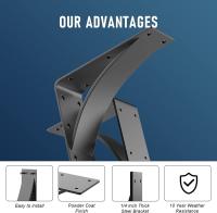 China Metal Shelf Countertop Bracket Support for Fireplace and Backyard in Heavy Duty Steel for sale
