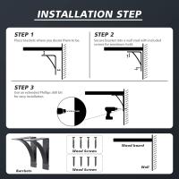 China Wall Mount Heavy Duty Shelf Mantel Brackets for Nonstandard Steel Countertop Support for sale