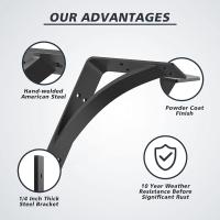 China Wall Mount Heavy Duty Shelf Mantel Brackets for Nonstandard Steel Countertop Support for sale