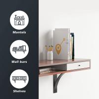 China Wall Mount Heavy Duty Shelf Mantel Brackets for Nonstandard Steel Countertop Support for sale