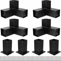 China 4x4 Pergola Right Angle Brackets Wooden Post Brackets for Extending Gazebo Arbours Kit for sale