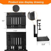 China ISO9001 Rohs CE Under Desk Laptop Tray with Cable Management Tray and Steel Construction for sale