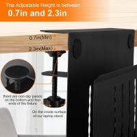 China ISO9001 Rohs CE Under Desk Laptop Tray with Cable Management Tray and Steel Construction for sale