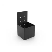 China Easily Assembled Wooden Post Brackets in Black 4x4 Hardware Kit for Extending Gazebo for sale