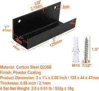 China Single-side Bracket U-Bracket Wall Mount Bracket for Garage Ladder Storage Heavy Duty for sale