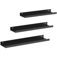 China Floating Shelf Wall Mounted Heavy Duty Metal Rack for Living Room Bedroom Bathroom Storage for sale