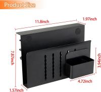 China Nonstandard Vertical Storage Under Desk Laptop Holder with Steel Hanging Desk Organizer for sale