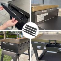 China Power Coated Magnetic Wind Guards Hood and Side Shelf for Blackstone Griddle Themes for sale