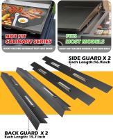 China Power Coated Magnetic Wind Guards Hood and Side Shelf for Blackstone Griddle Themes for sale