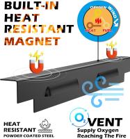 China Power Coated Magnetic Wind Guards Hood and Side Shelf for Blackstone Griddle Themes for sale