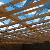 China Outdoor Construction Silver Wooden Roof Sheet Metal Building Materials with Web Joists for sale