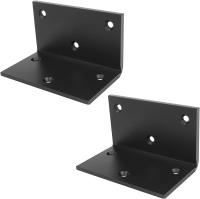 China Supporting Fixed Corner Brace Shelf Bracket L Angle Bracket Black Carbon Steel for Furniture for sale