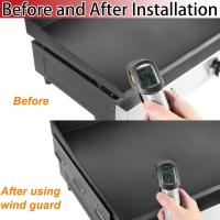 China Customized Magnetic Wind Guards for Blackstone 36 Inch Griddle Stainless Steel Wind Screen for sale